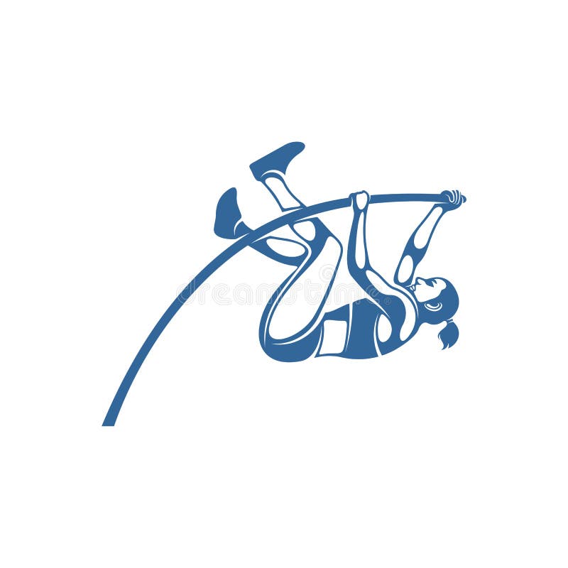 High Jump Design Vector Illustration, Athletic High Jump Logo Template ...