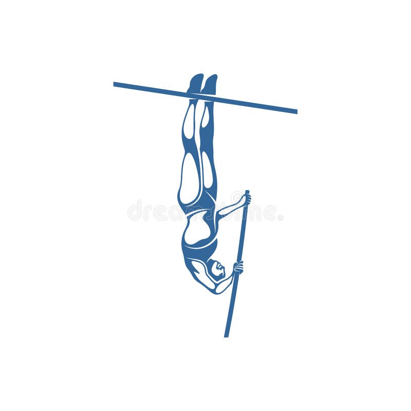 High Jump Design Vector Illustration, Athletic High Jump Logo Template ...