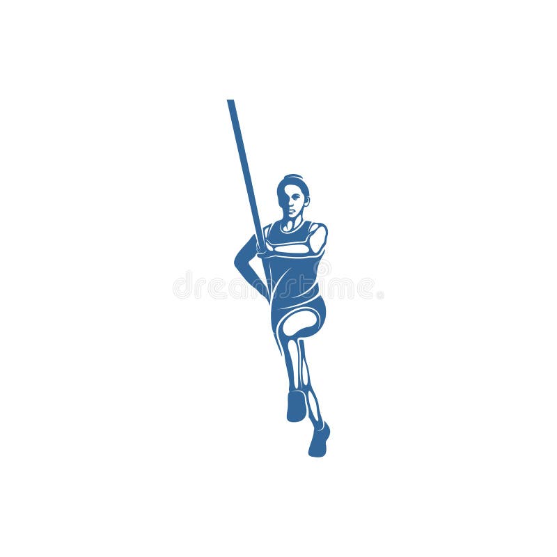 High Jump Design Vector Illustration, Athletic High Jump Logo Template ...