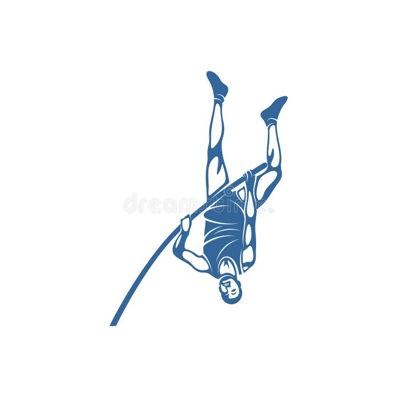 High Jump Design Vector Illustration, Athletic High Jump Logo Template ...