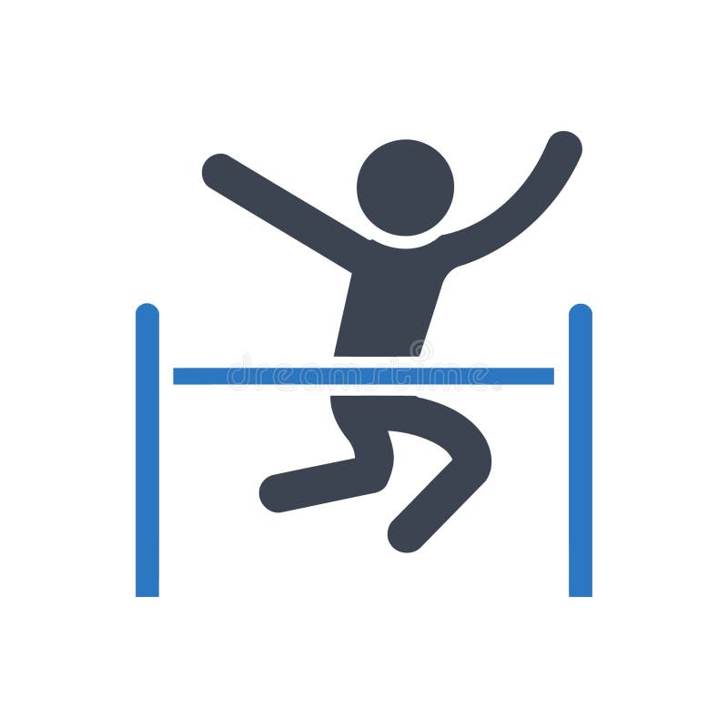 High Jump Icon stock vector. Illustration of jumping - 374474903