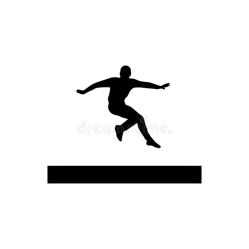 High Jump Icon stock vector. Illustration of symbol - 296707306