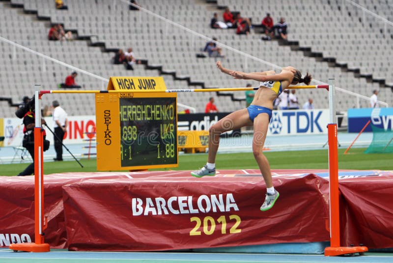 High Jumper Maria Kuchina from Russia Editorial Stock Photo - Image of ...