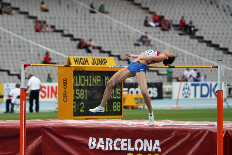 High Jumper Maria Kuchina from Russia Editorial Photo - Image of iaaf ...