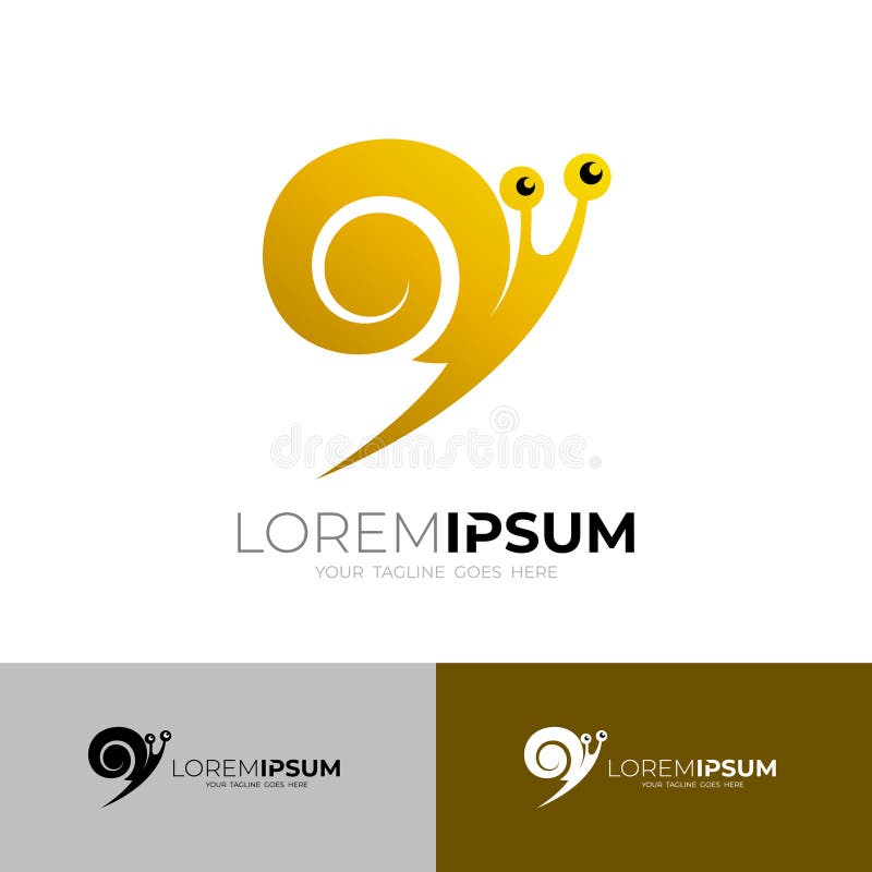 High Jumping Snail Icon, Speed Logo, Lightning Icon Stock Vector ...