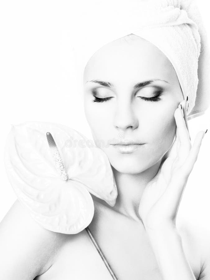 High key stock image. Image of cute, comfortable, girl - 12076851