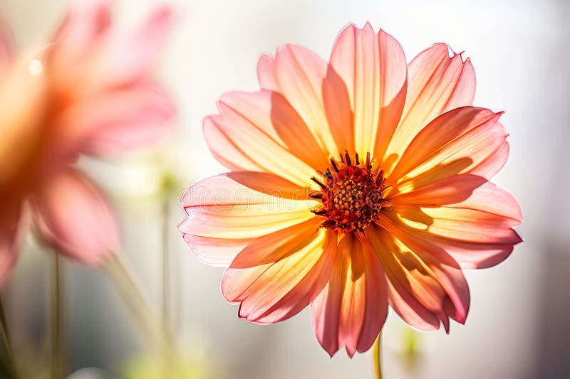High Key Bloom a Close Up of a Flower with a High Key Effect Usi Stock ...
