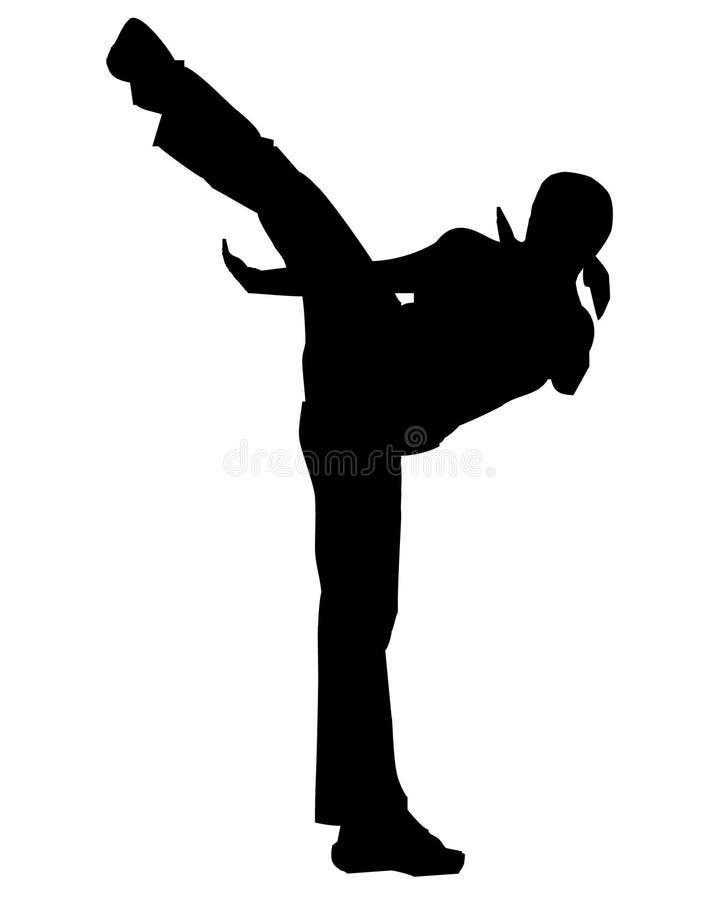 High Kick stock illustration. Illustration of attitude - 2039423