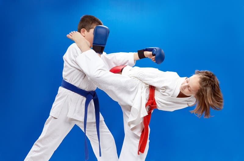 High Kick Leg and Punch Arm Athletes are Beating with Overlays on Hands ...