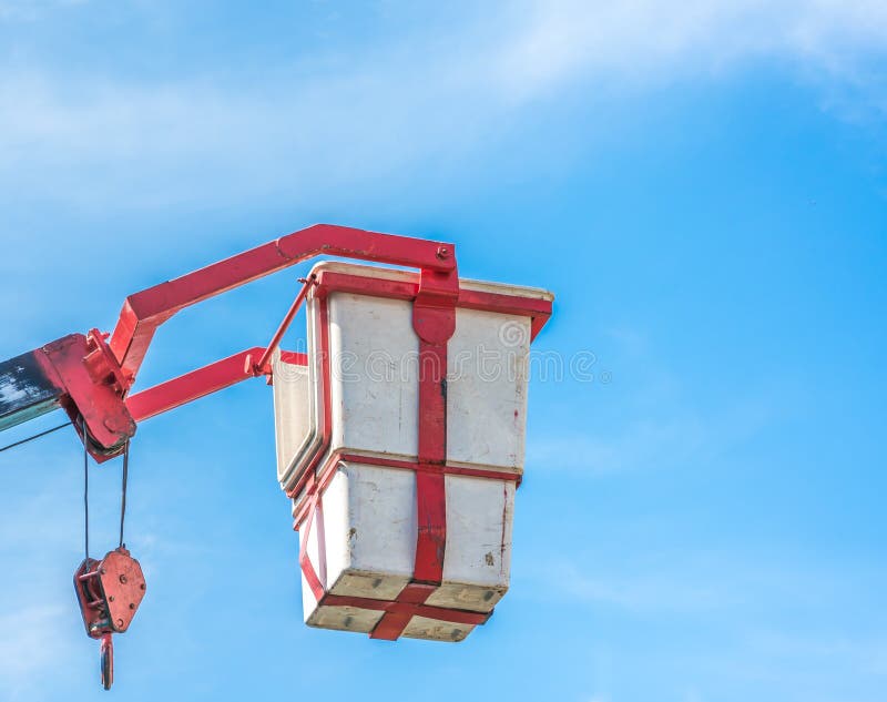 High Ladder with Rescue Basket Stock Photo - Image of action, boom ...