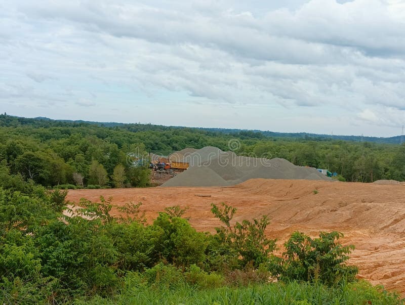 High Land among Oil Palm Plantations Stock Image - Image of palm ...