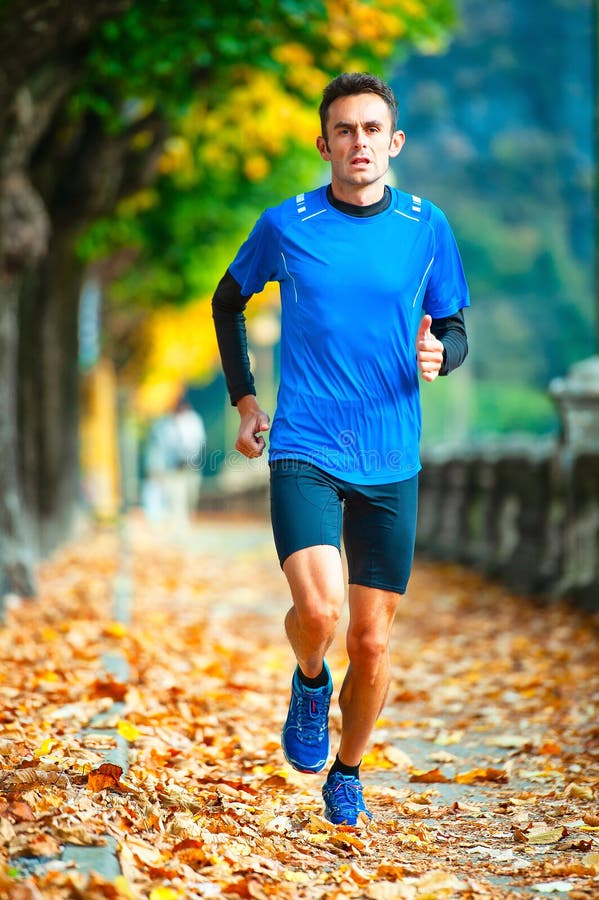 High-level Cross-country Runner during a Workout Stock Image - Image of ...