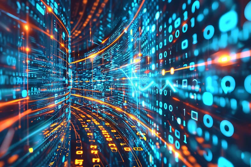 High Level Light and Signal Radiation Ai Art Stock Illustration ...