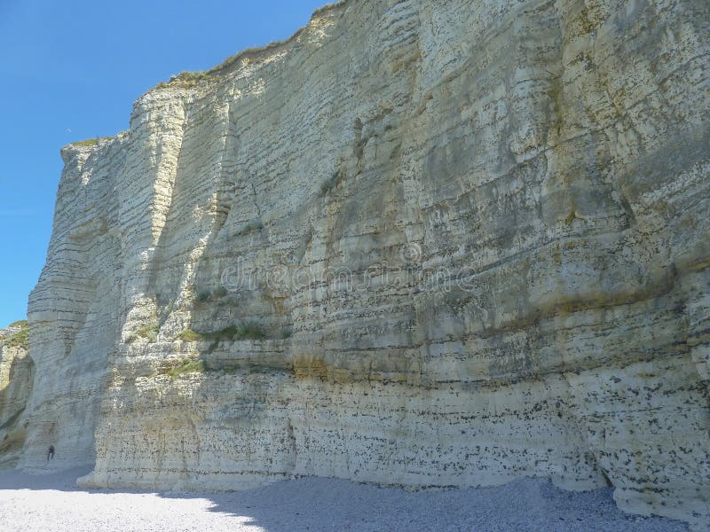 Limestone Atlantic Cliffs at Etretat, France Stock Image - Image of ...