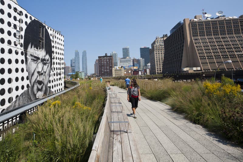 High Line Park editorial stock photo. Image of built - 28141693