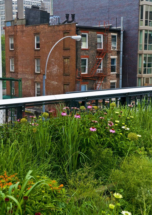 High line park in New York stock image. Image of city - 22006971