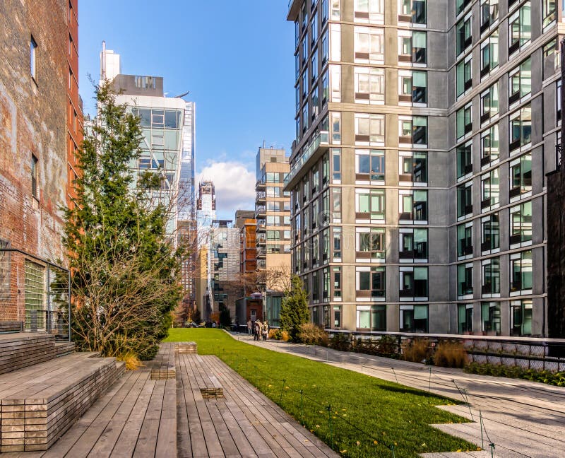 High Line Park - New York, USA Stock Image - Image of destination ...