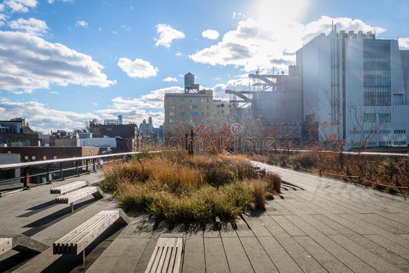 High Line Park - New York, USA Stock Photo - Image of path, recreation ...