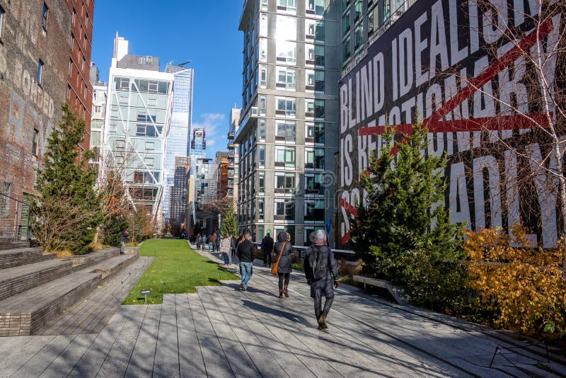 High Line Park - New York, USA Editorial Stock Image - Image of ...