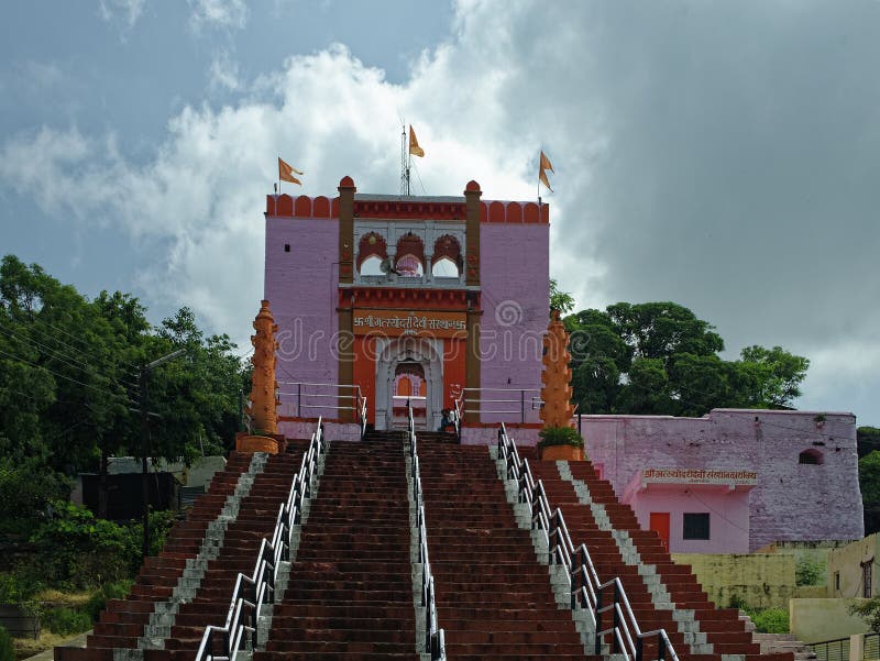 High and Lofty Staircase of Matsyodari Devi GoddessTemple at Ambad ...
