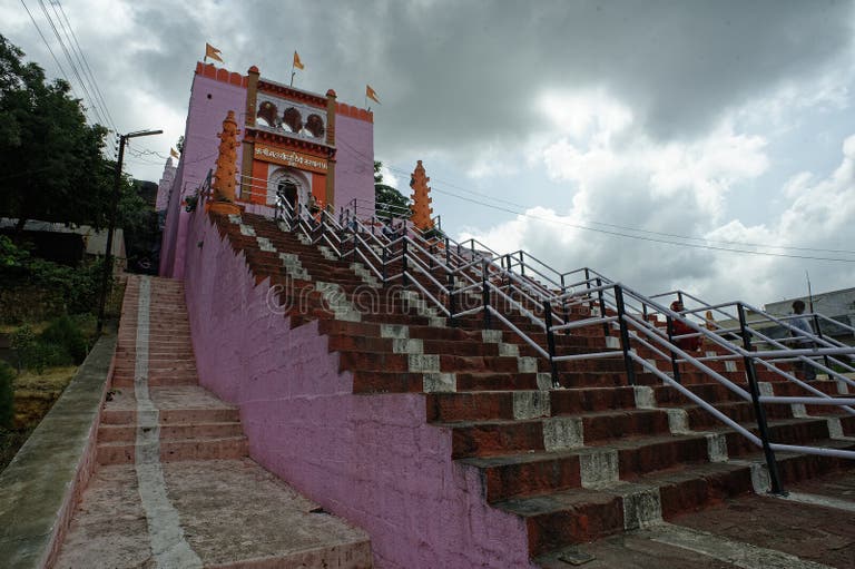 High and Lofty Staircase of Matsyodari Devi GoddessTemple at Ambad ...