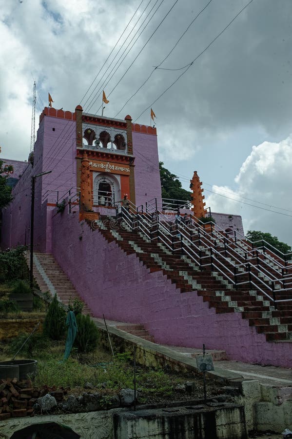 High and Lofty Staircase of Matsyodari Devi GoddessTemple at Ambad ...