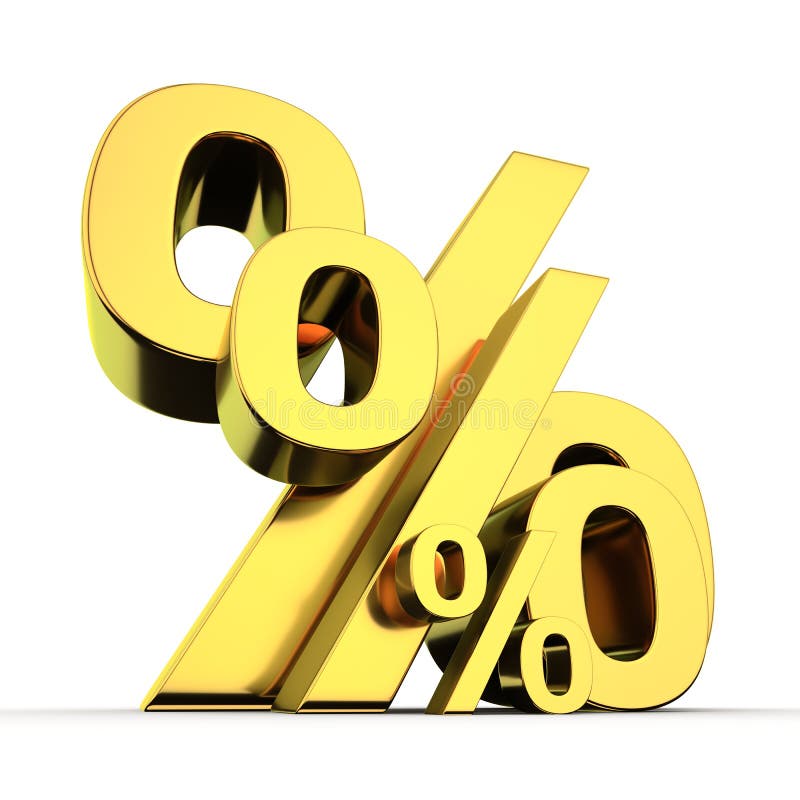 High and low percentages stock illustration. Illustration of finance ...