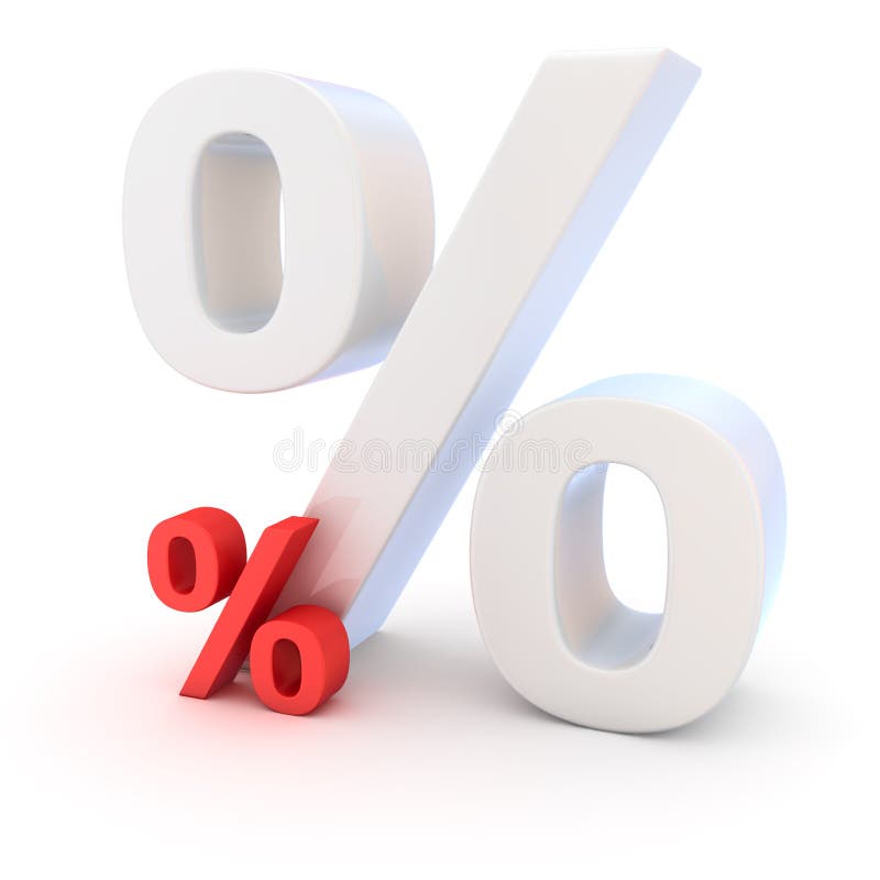 High and Low Rates of Interest Stock Illustration - Illustration of ...