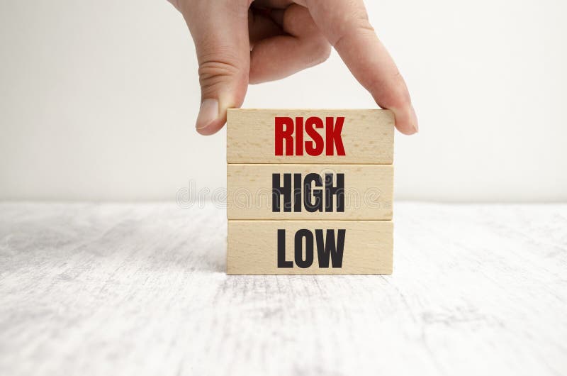 HIGH and LOW; Wooden Blocks with HIGH LOW Text of Concept Stock Image ...