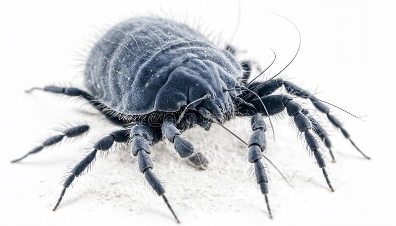 A High Magnification Electron Micrograph of a Common House Dust Mite, a ...