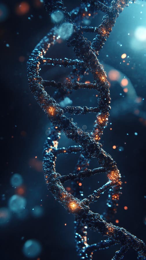 A High-magnification View of Two Complementary Strands of DNA ...
