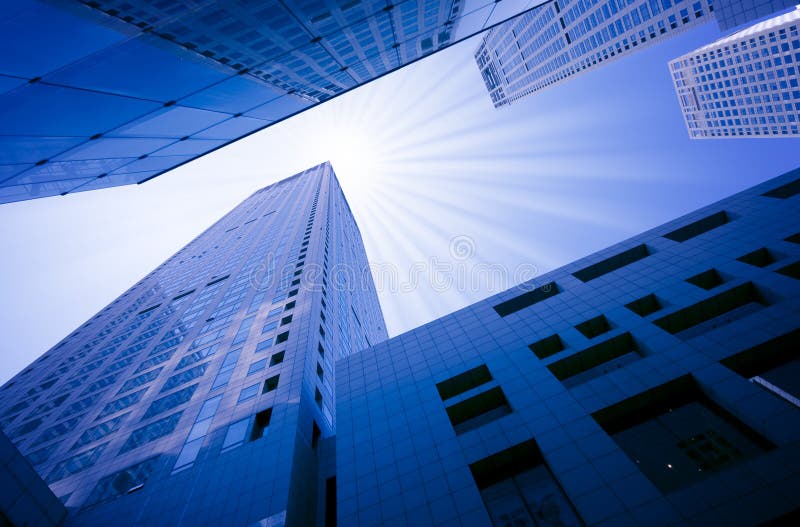 High modern buildings stock image. Image of megapolis - 14382545