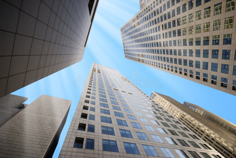 High modern buildings stock image. Image of building - 14382747