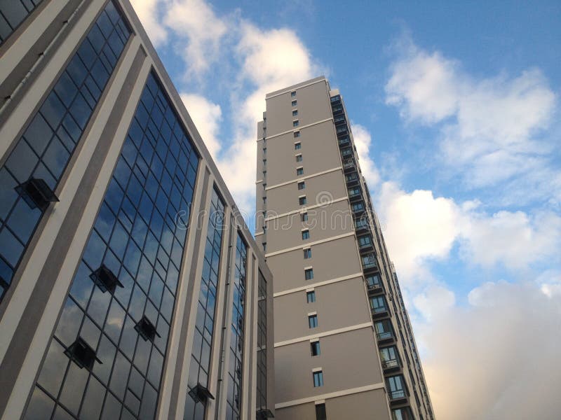 High modern skyscraper stock photo. Image of building - 45828340