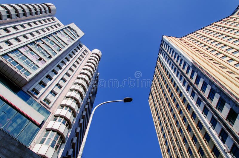High modern skyscraper stock image. Image of bluesky - 46345653