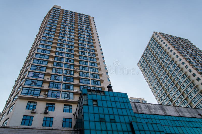 High modern skyscraper stock image. Image of centre, estate - 46345945