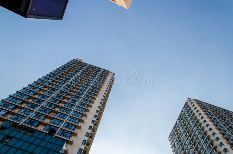 High modern skyscraper stock photo. Image of high, facade - 46346544