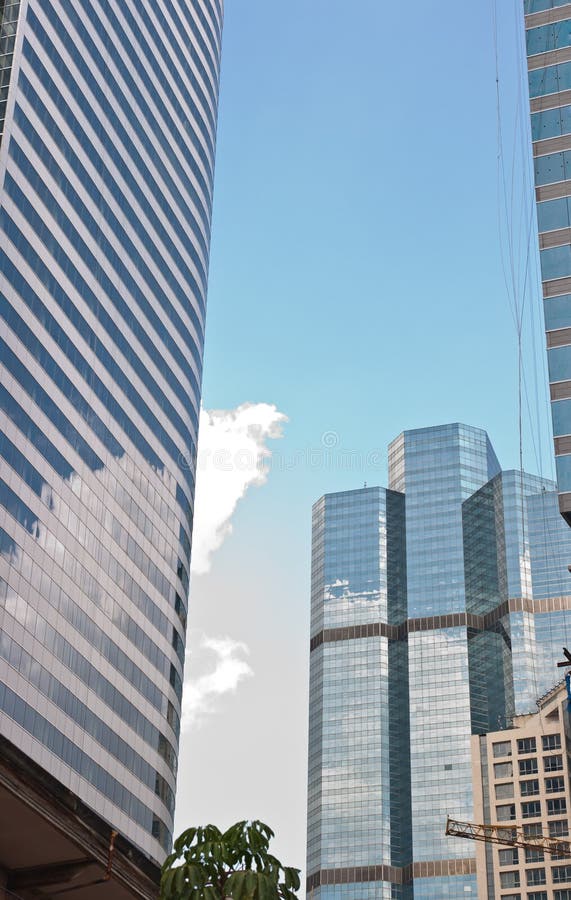 High modern skyscrapers stock image. Image of architecture - 20249925