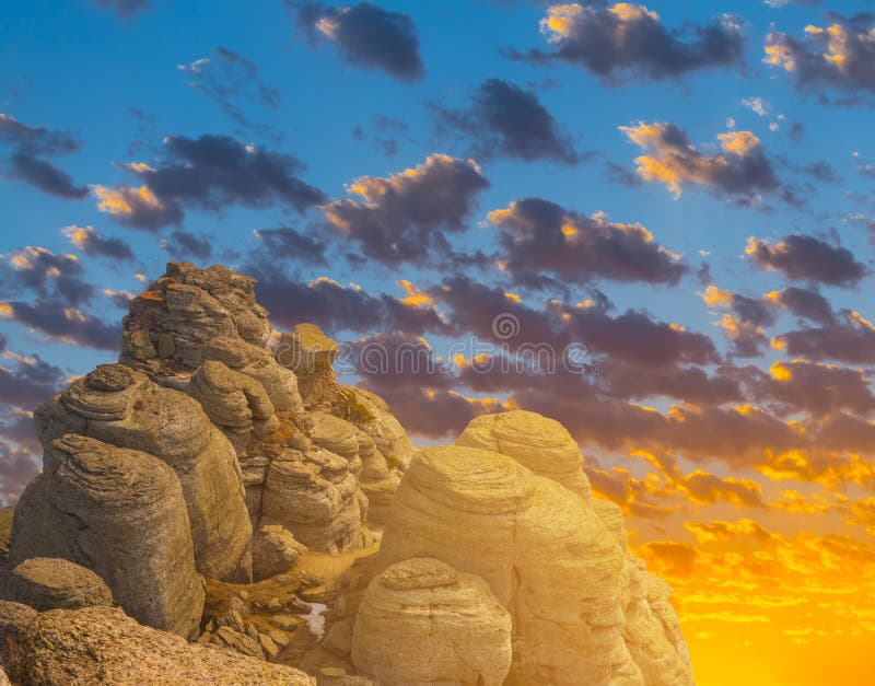 High Mount Top at the Sunset Stock Photo - Image of glow, sunrise ...