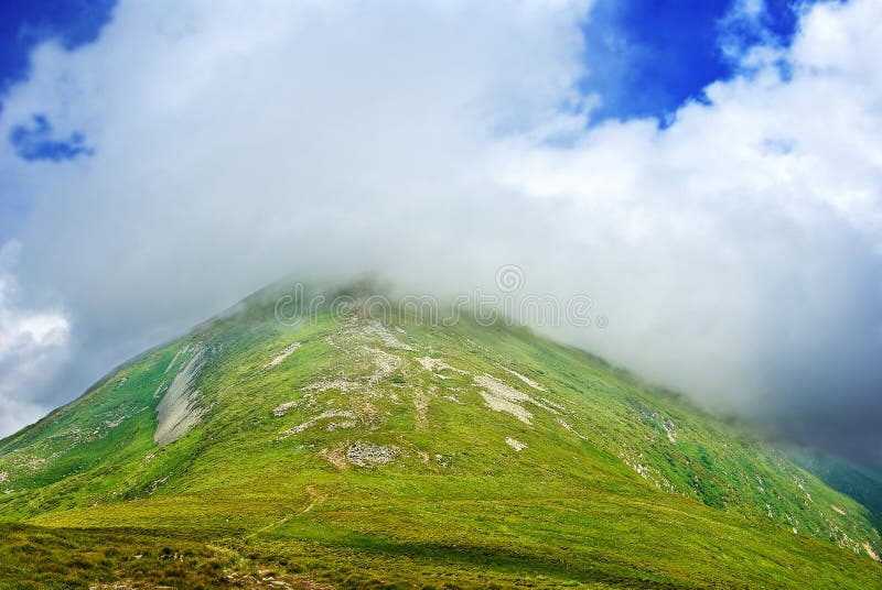 Croagh Patrick mountain stock photo. Image of irish, monument - 5339422