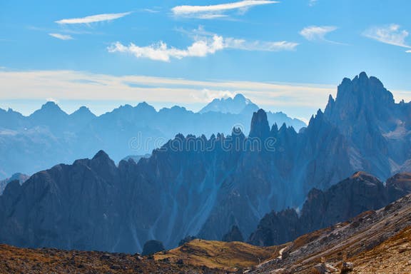 High Mountain Cliffs in the Dolomites Stock Image - Image of alpine ...