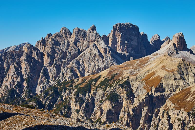 High Mountain Cliffs in the Dolomites Stock Photo - Image of steep ...