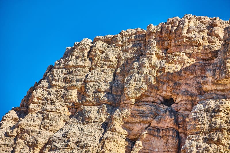 High Mountain Cliffs in the Dolomites Stock Image - Image of summer ...