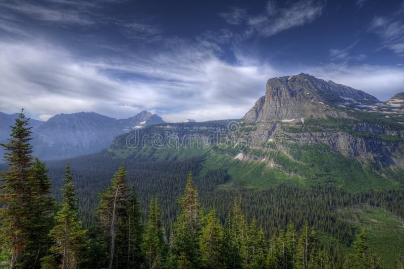 High Mountain Country stock photo. Image of trees, skies - 10725876