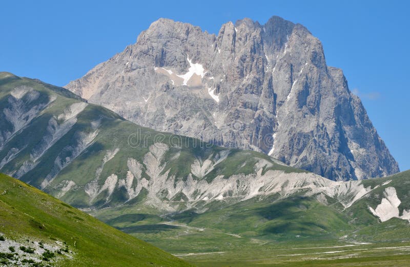 High mountain - Gran Sasso stock image. Image of apennines - 25387629