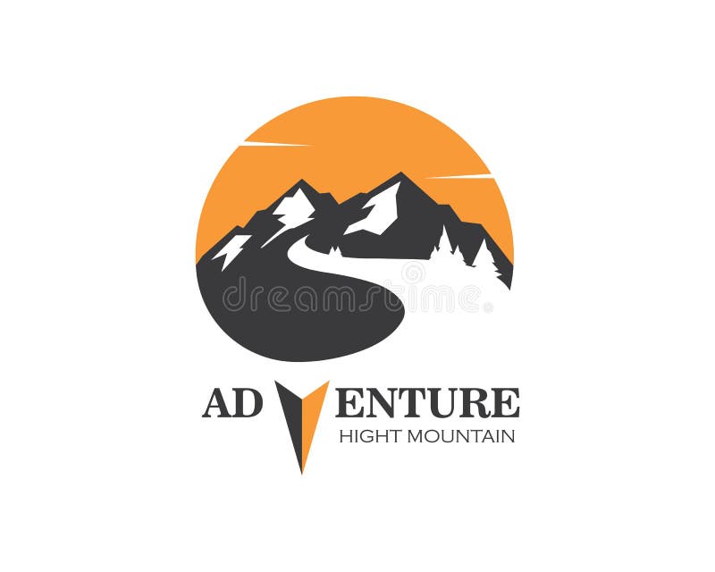 High Adventure Paragliding Logo Stock Illustration - Illustration of ...