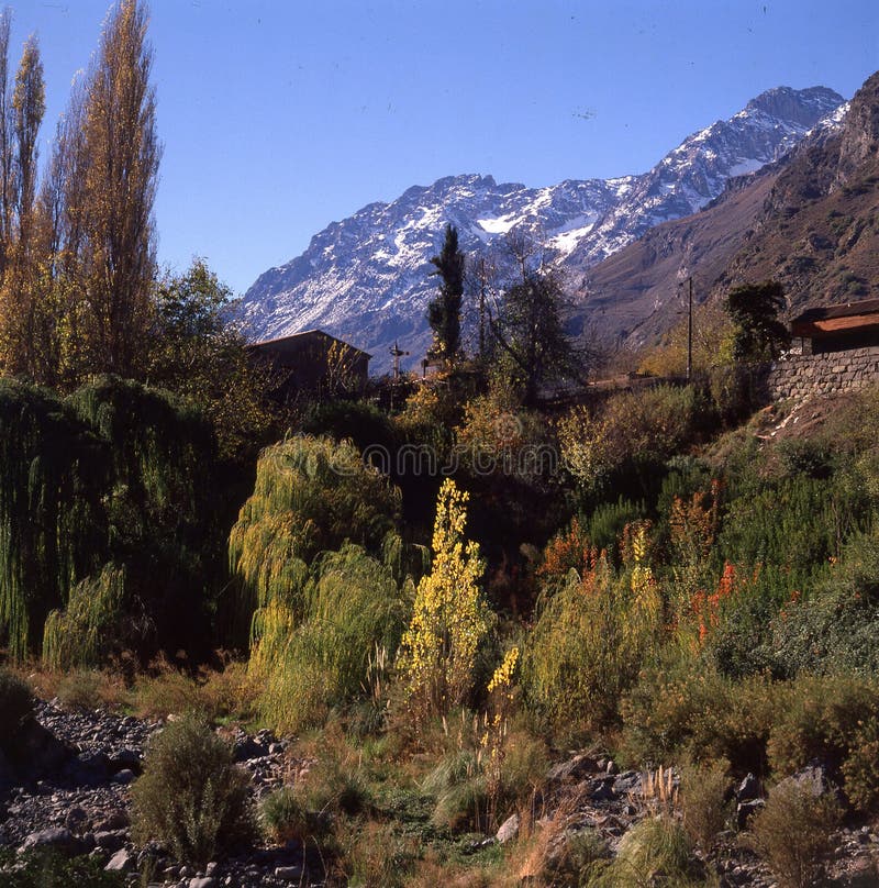 Mountain Landscape and Mountains in the Background, in the Andes ...