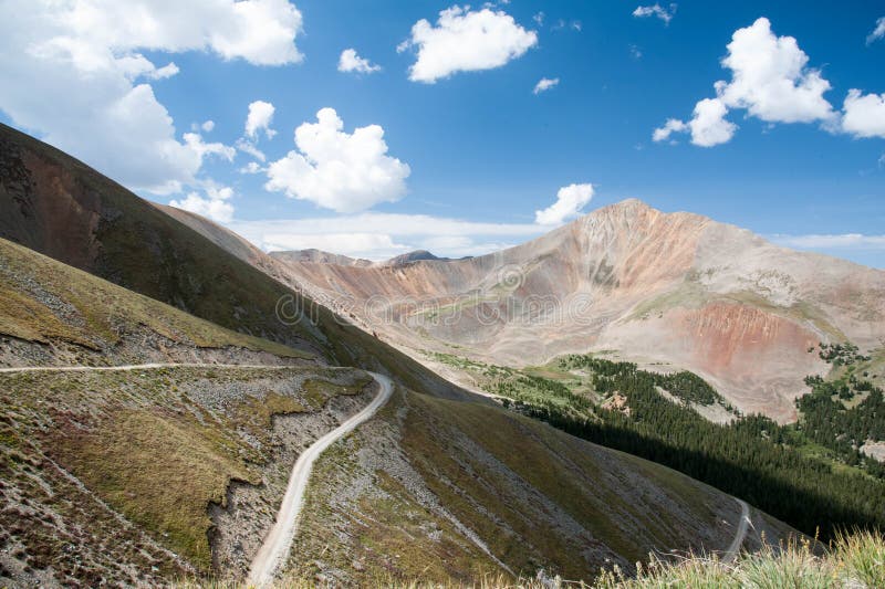 High Mountain Pass stock image. Image of antero, drive - 42403777