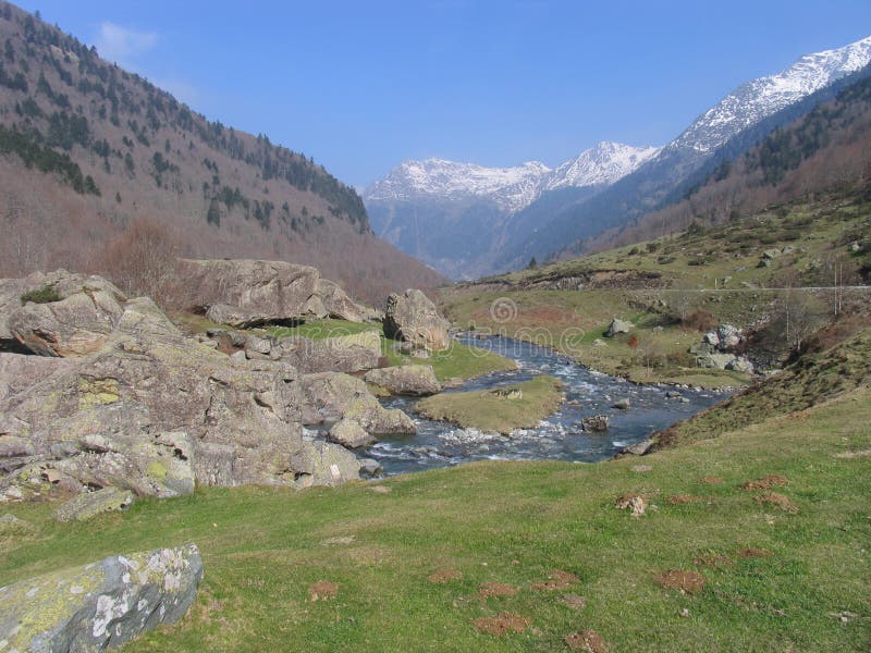 High Mountain river stock image. Image of moss, mountain - 76284205