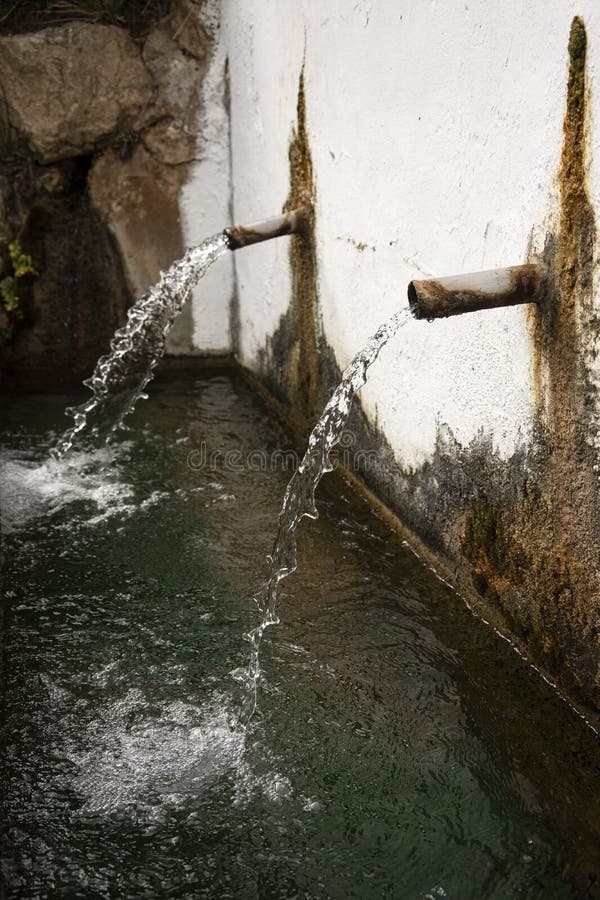 High Mountain Spring Water Jet Stock Photo - Image of nature, healthy ...